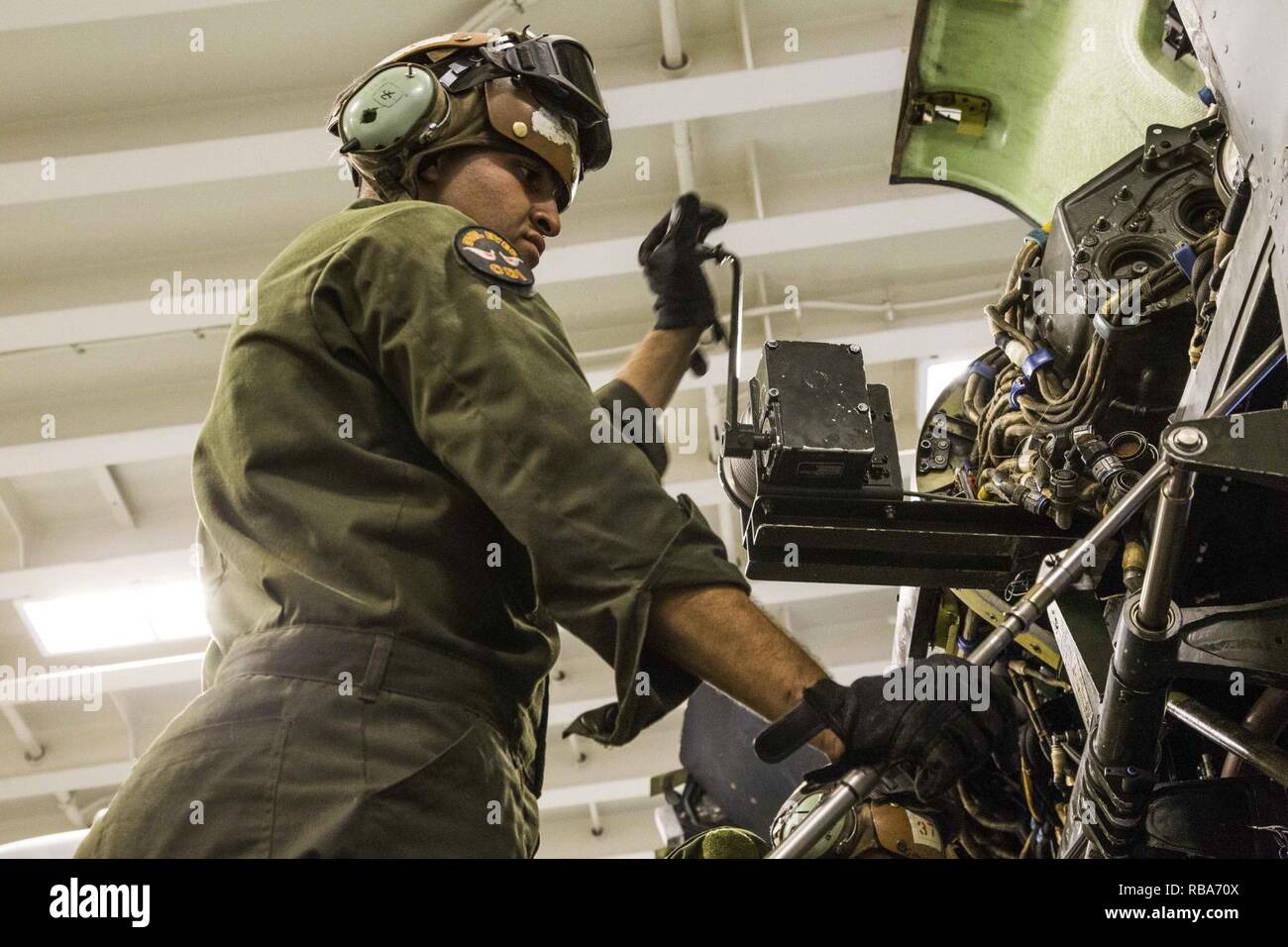 USS MAKIN ISLAND, Gulf of Aden (Dec. 27, 2016) U.S. Marine Cpl .Jesus ...
