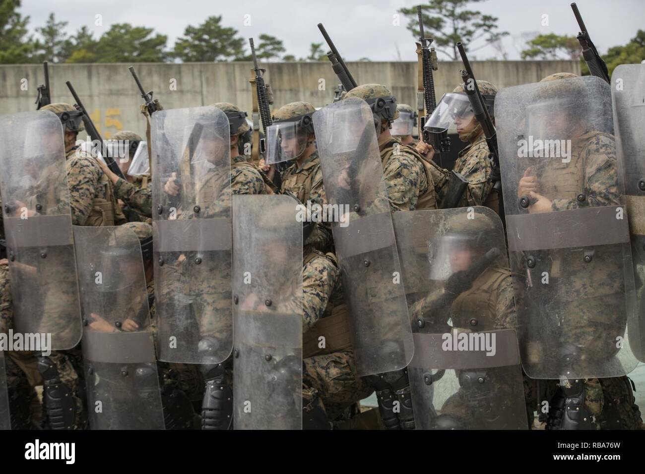 Marines with Echo Battery, Battalion Landing Team, 2nd Battalion, 5th ...
