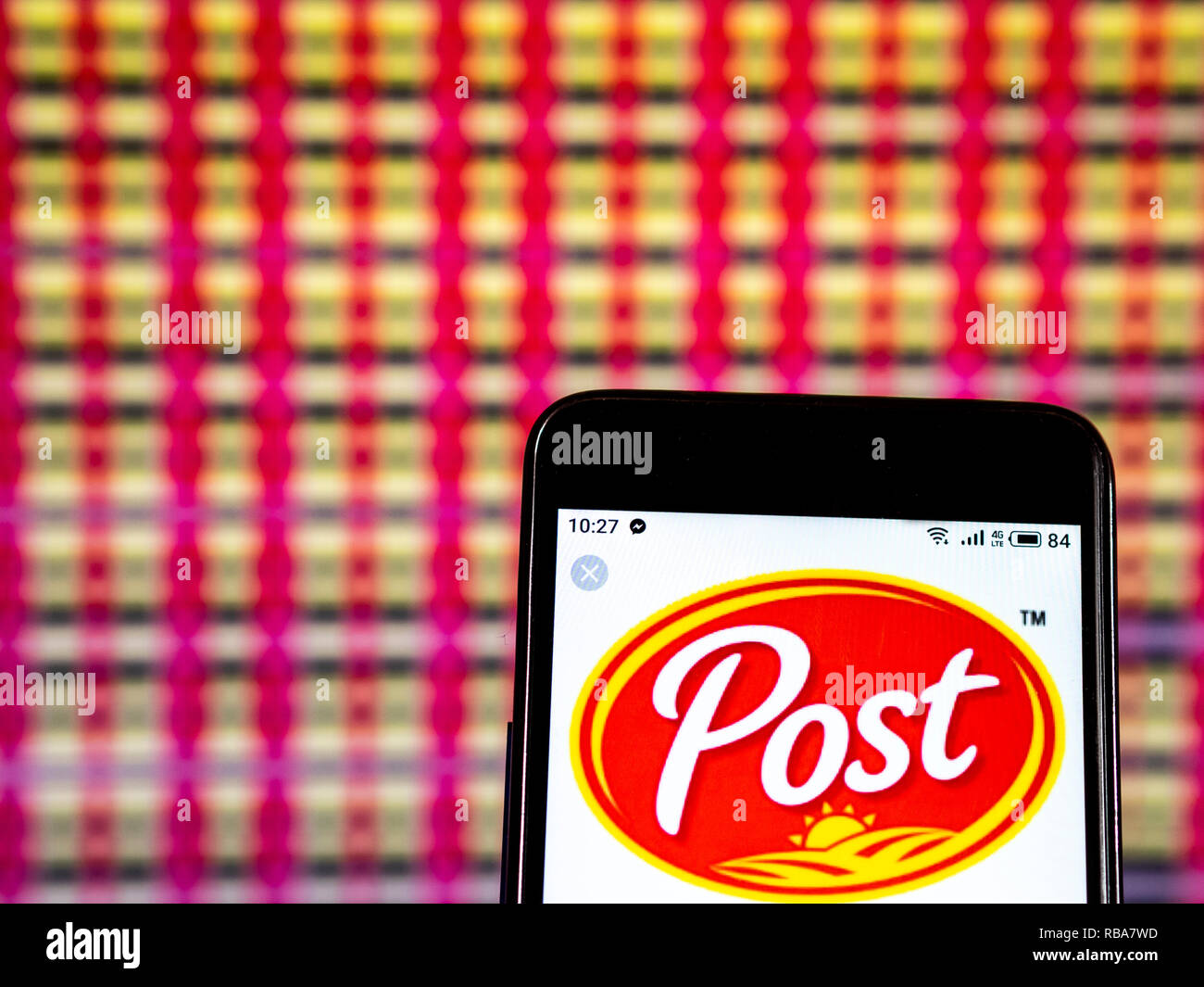 Post Holdings company logo seen displayed on smart phone Stock Photo ...