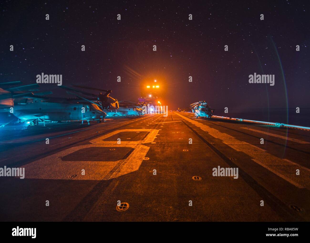 GULF OF ADEN (Jan. 1, 2017) The amphibious assault ship USS Makin ...