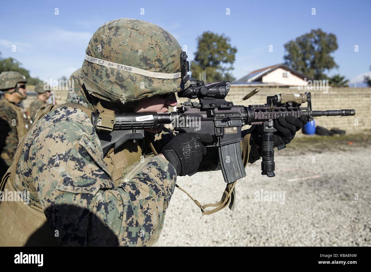 Cpl. Collin Albert, a machine gunner with Special Purpose Marine Air ...
