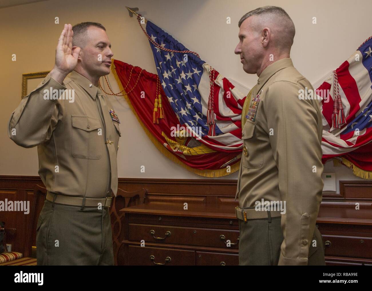U.S. Marine Corps Lt. Col. Eric R. Quehl, international affairs officer ...