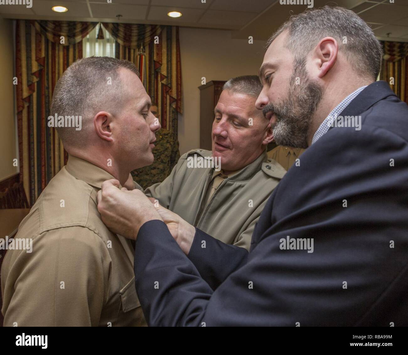U.S. Marine Corps Lt. Col. Eric R. Quehl, international affairs officer ...