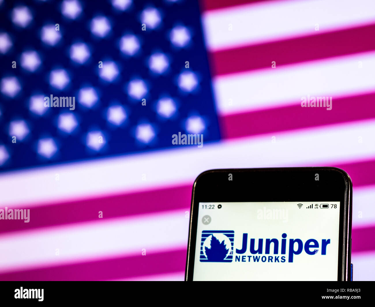 Juniper networks logo hi-res stock photography and images - Alamy
