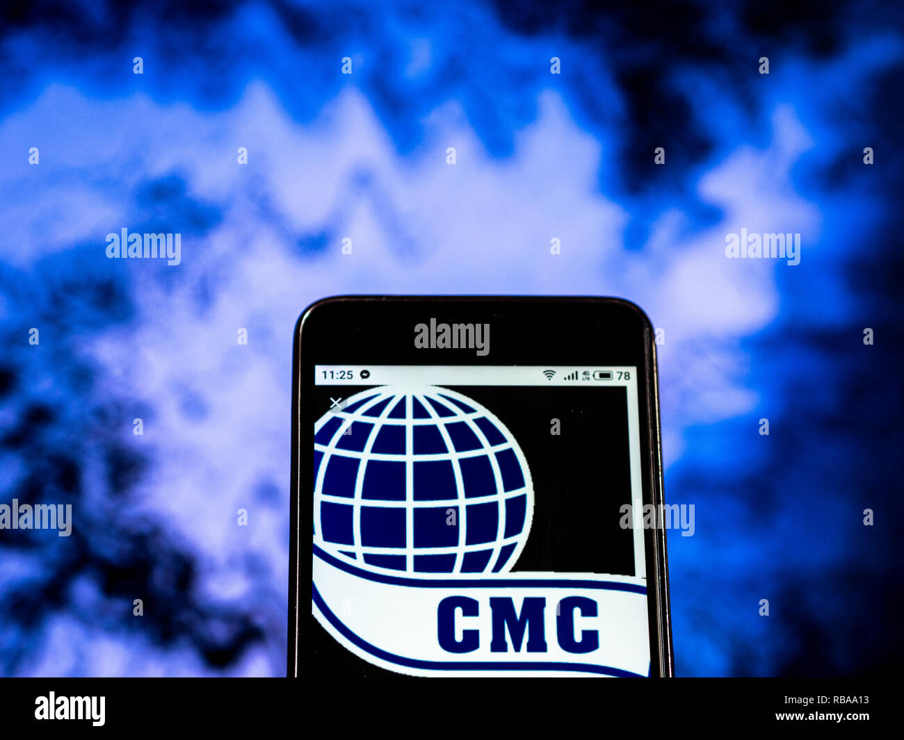 Commercial Metals Company logo seen displayed on smart phone Stock ...