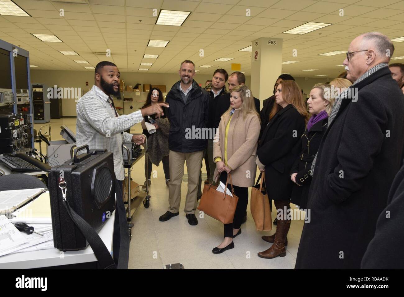 Durrell Hodge, left, 76th Software Maintenance Group software engineer ...
