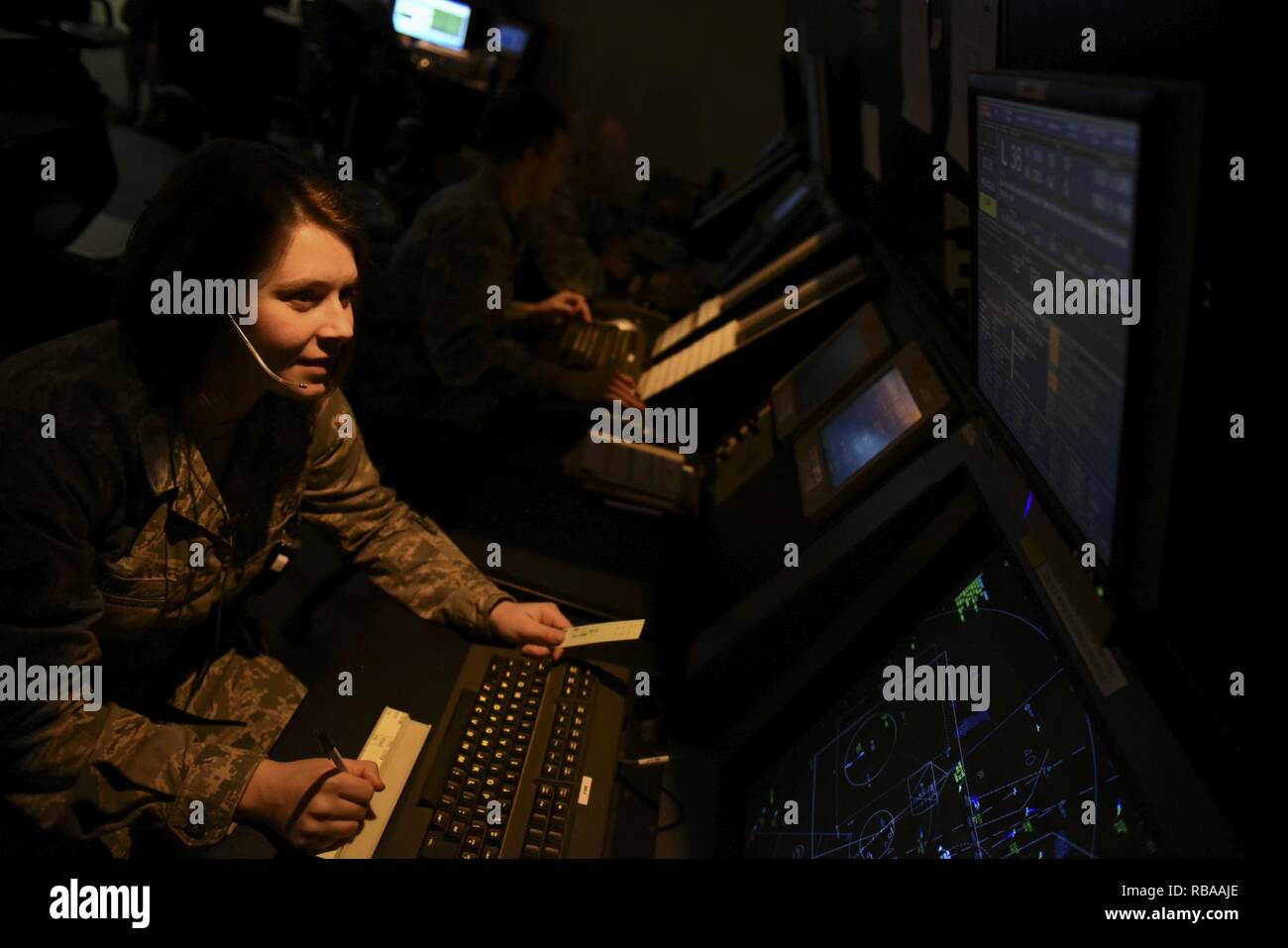 Senior Airman Justine King, 8th Operations Support Squadron air traffic ...