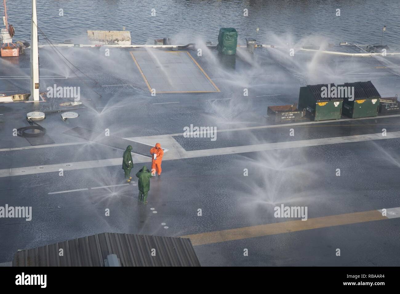 NEWPORT NEWS, Va. (Jan. 5, 2017) -- Sailors assigned to Pre ...
