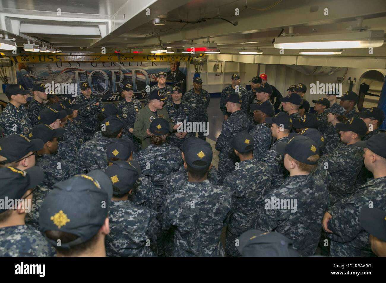 NEWPORT NEWS, Va. (Jan. 5, 2017) -- Capt. Richard McCormack, commanding ...