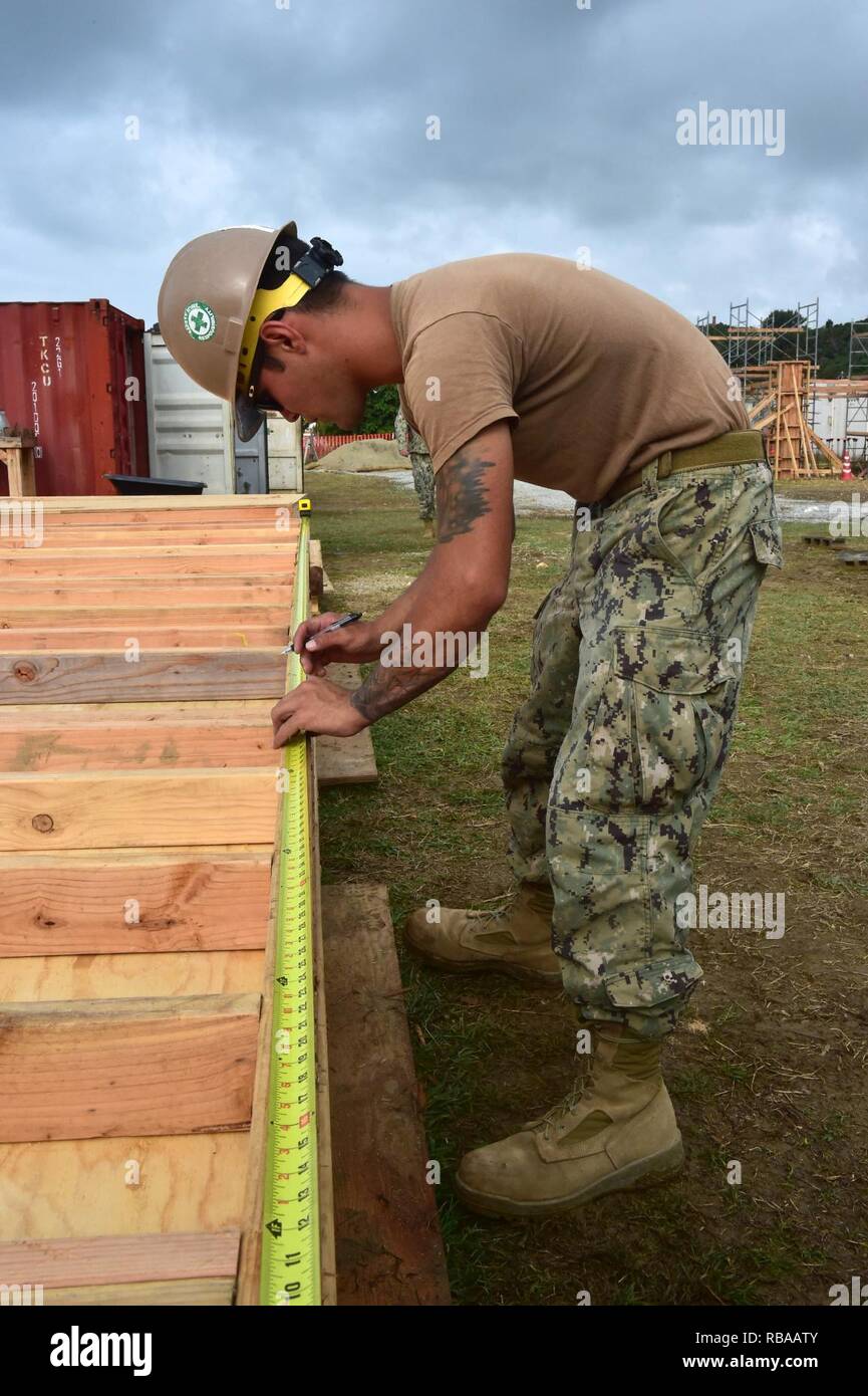 OKINAWA, Japan (Jan. 6 2016) Builder 3nd Class Christopher Jessen ...