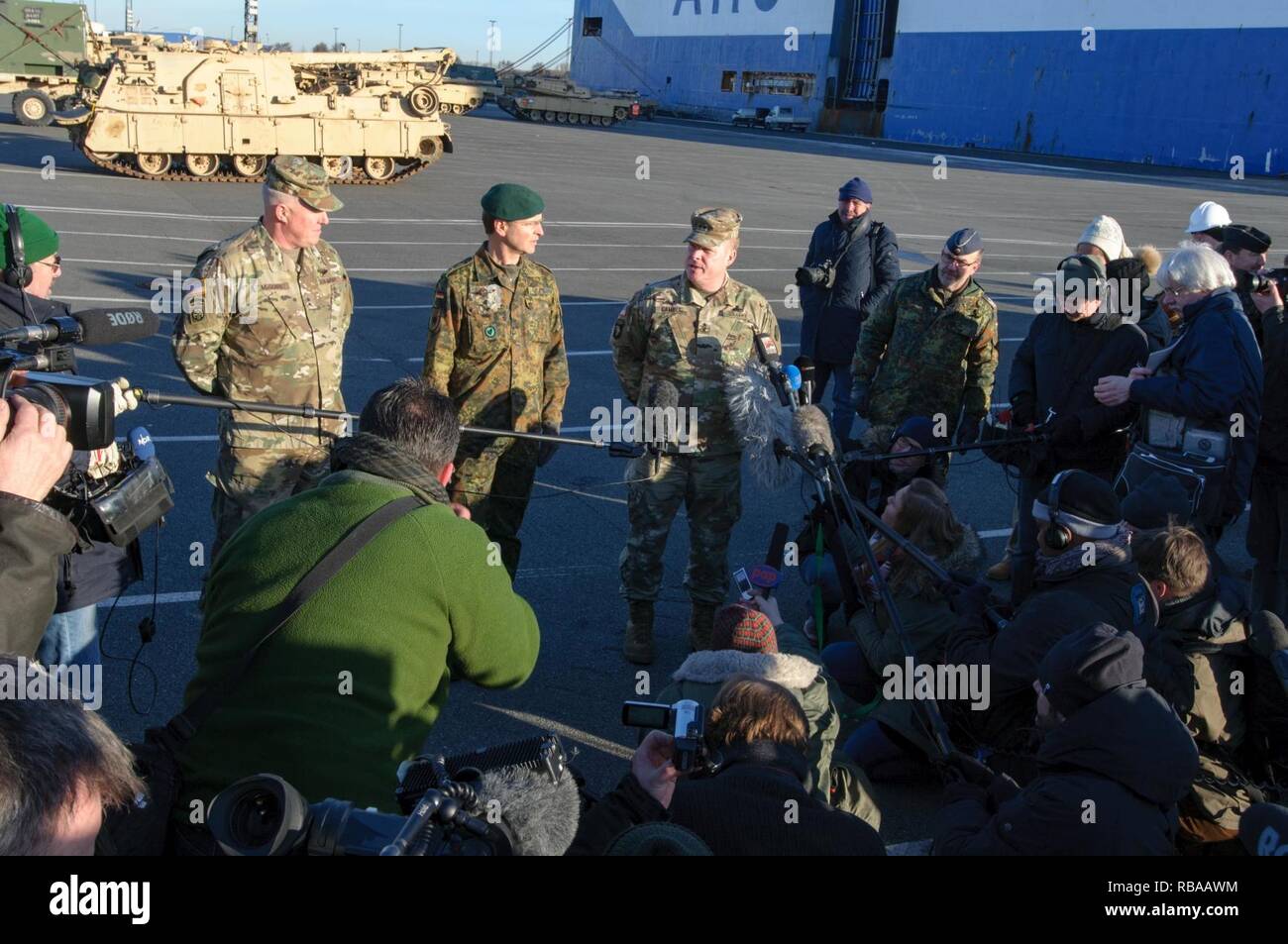 Bremerhaven, Germany – Maj. Gen. Timothy McGuire, deputy commanding ...