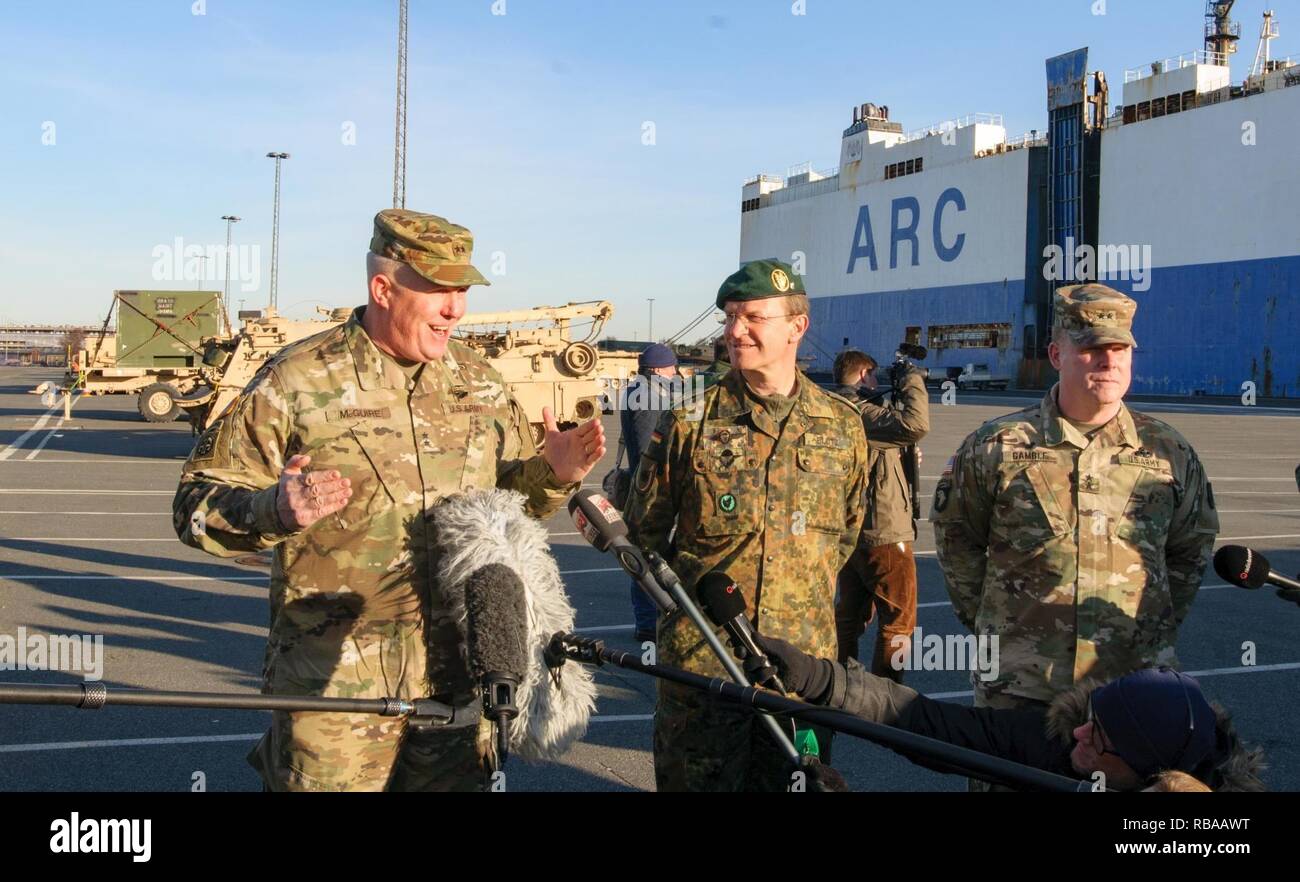 Bremerhaven, Germany – Maj. Gen. Timothy McGuire, deputy commanding ...