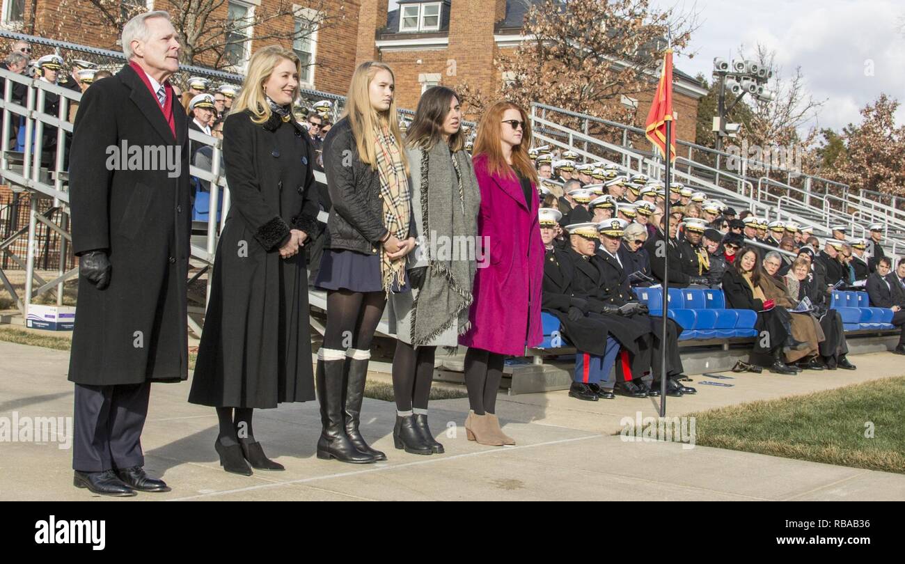 The Honorable Raymond E. Mabus, left, secretary of the Navy, and his ...