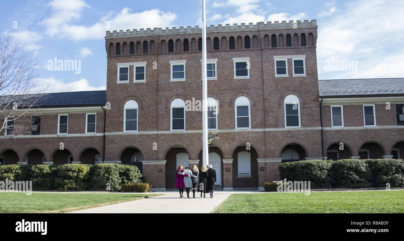 The Honorable Raymond E. Mabus, secretary of the Navy, and his family ...