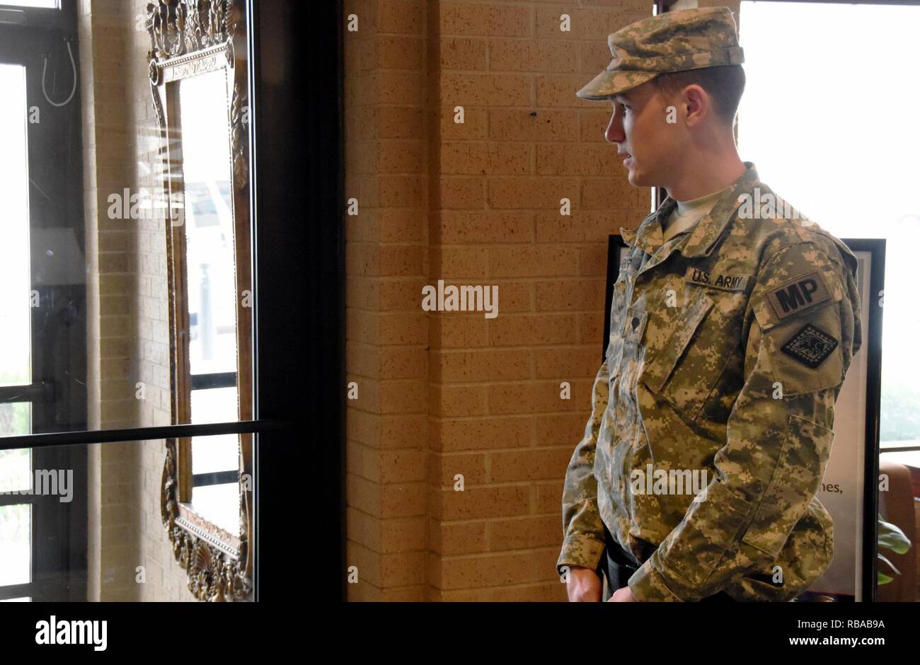 Spec. Arren Parker, a Military Police Officer assigned to the 216th ...