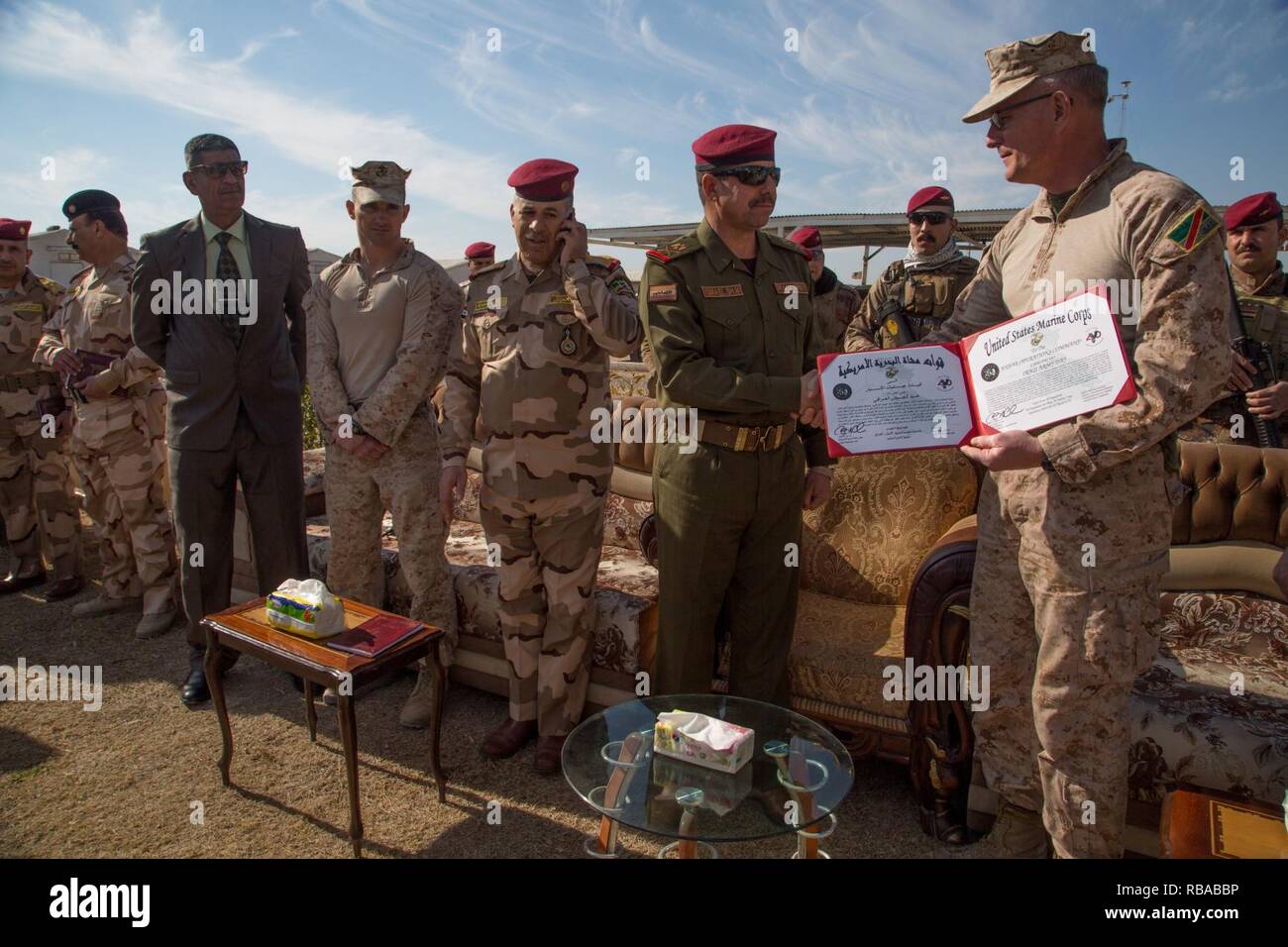U.S. Marine Corps Col. Christian Cabaniss, Task Force Al-Taqaddum ...