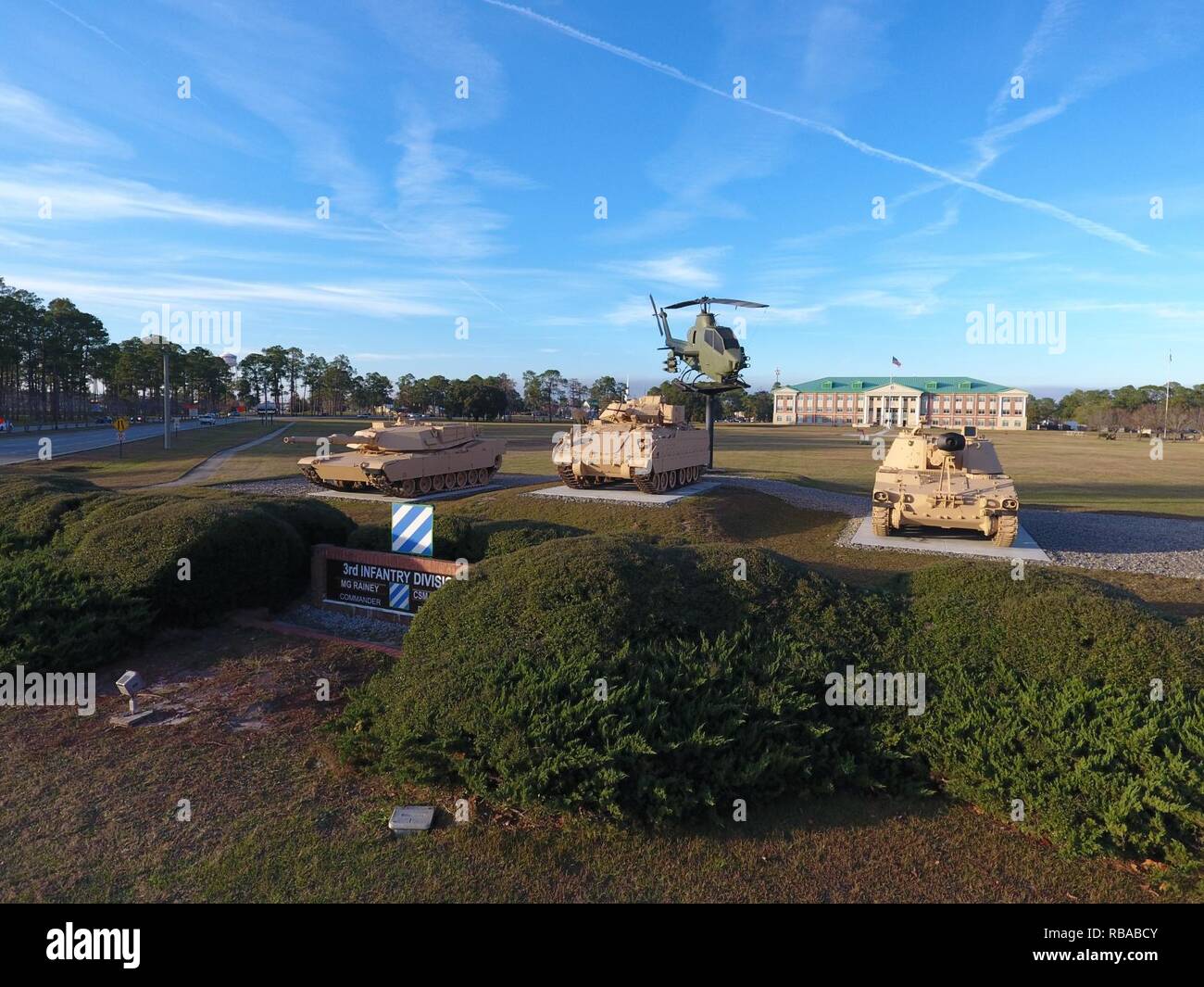 3rd Infantry Division headquarters at Fort Stewart, Georgia, January 6 ...