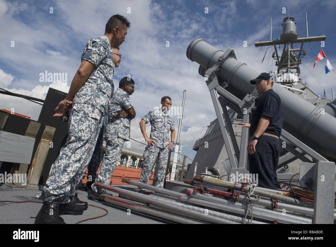 CHANGI NAVAL BASE, Singapore (Jan. 06, 2017) Chief Fire Controlman ...