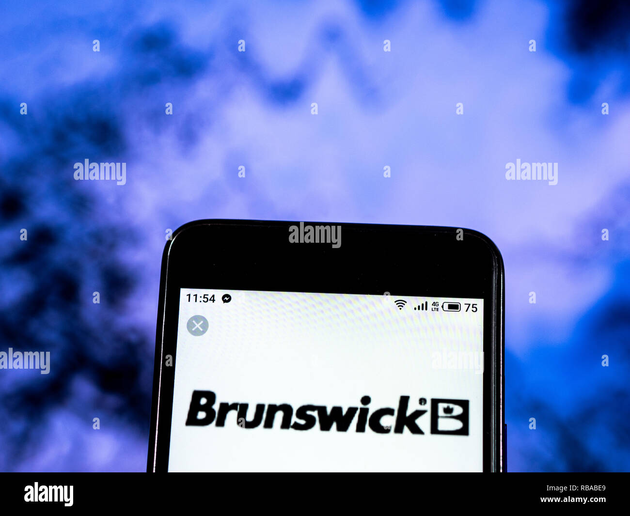 Brunswick Corporation, Corporate group company logo seen displayed on ...