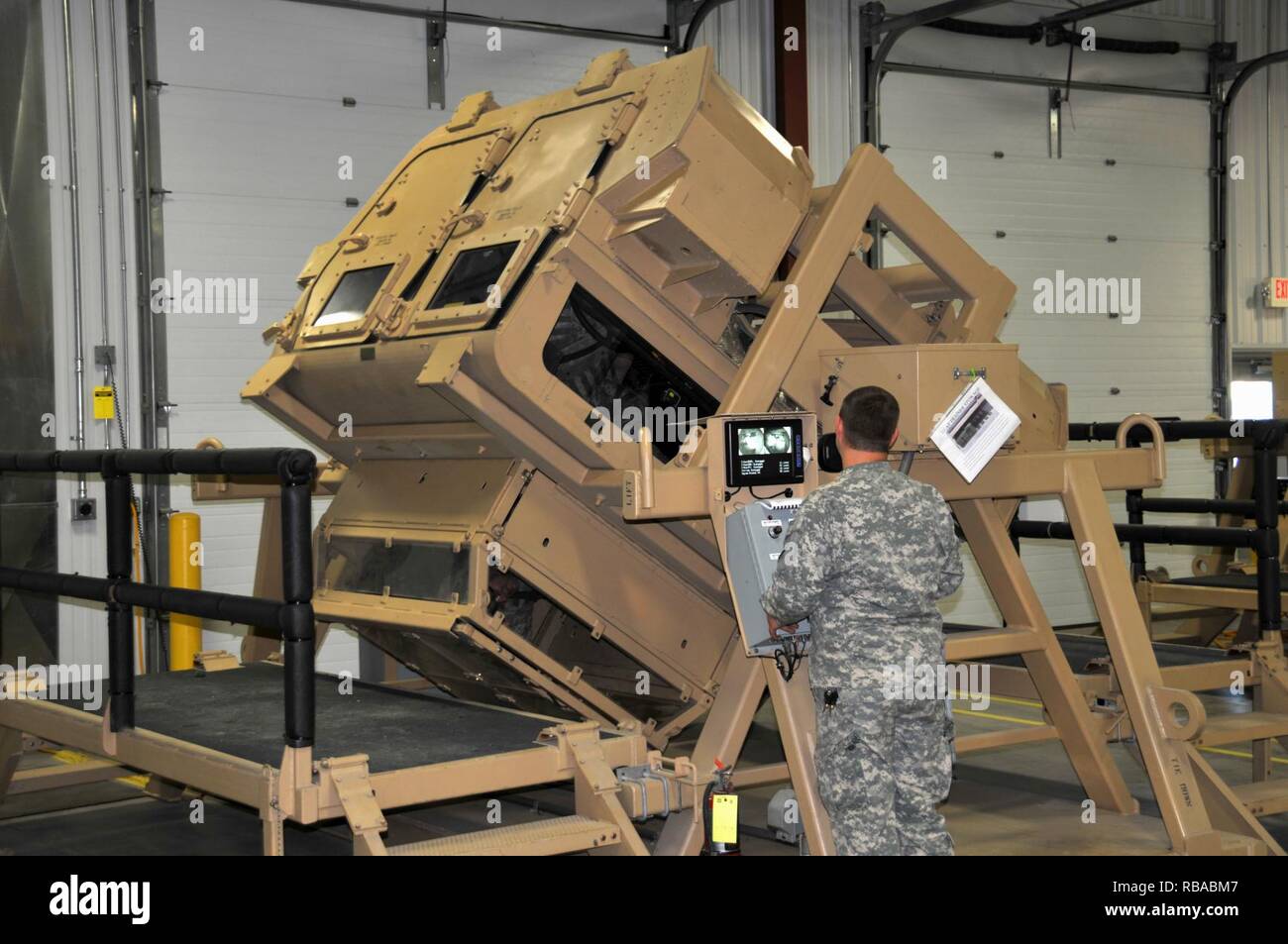 Soldiers from the 388th Chemical HHC Combat Support Battalion using the ...