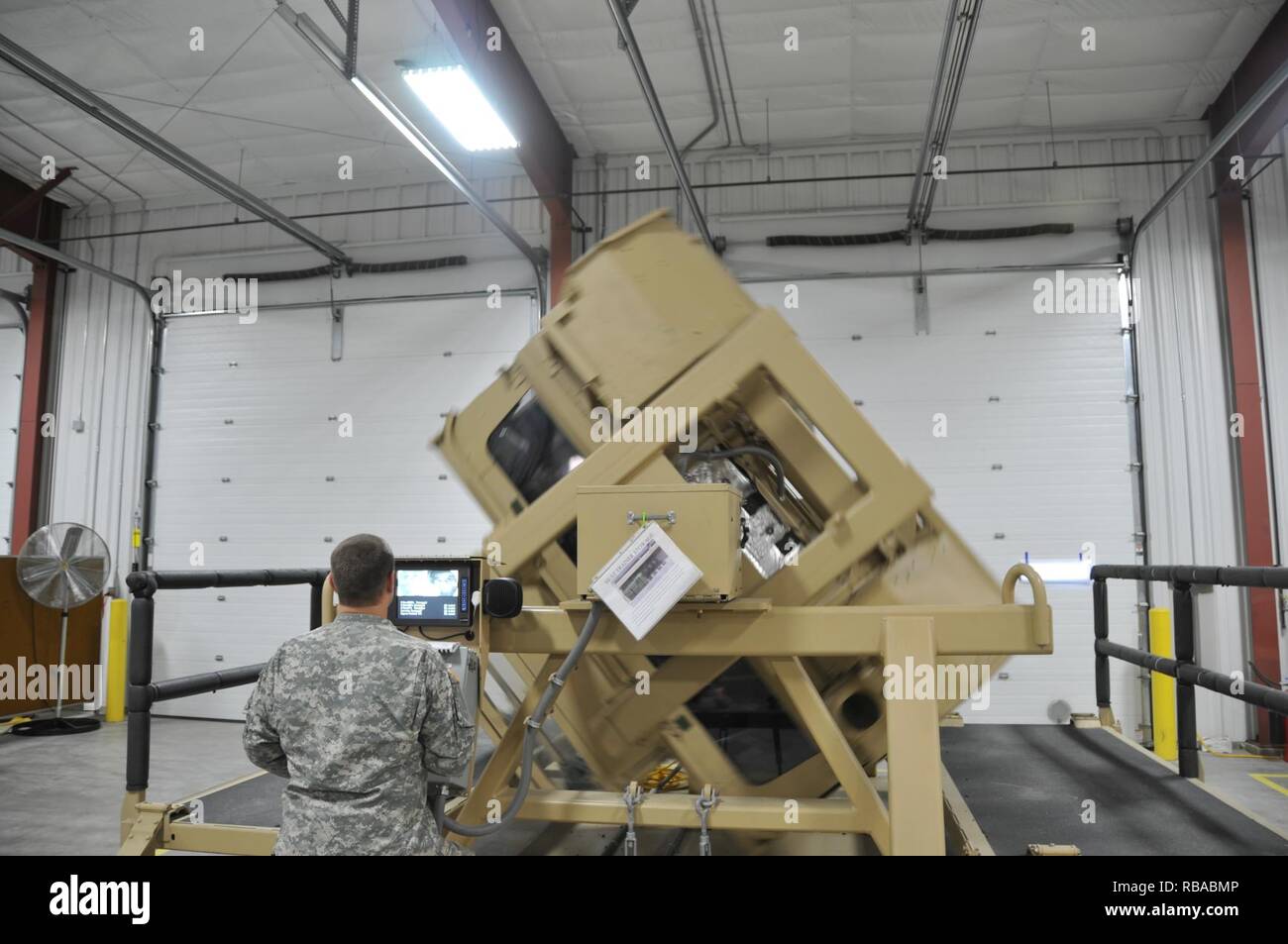 Soldiers from the 388th Chemical HHC Combat Support Battalion using the ...