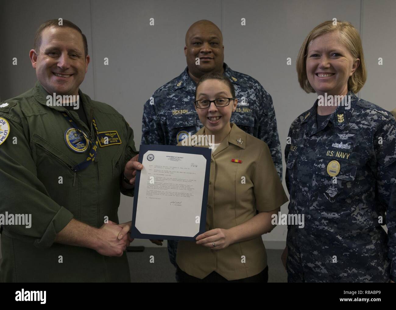 NEWPORT NEWS, Va. (Jan. 6, 2017) – Quartermaster 2nd Class Audrey ...