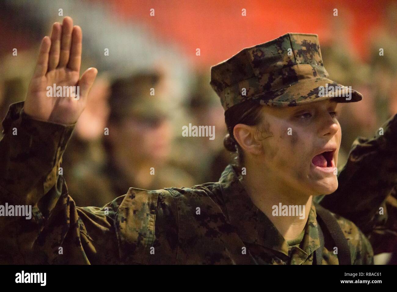 Rct. Maria Daume, Platoon 4001, Papa Company, 4th Recruit Training ...
