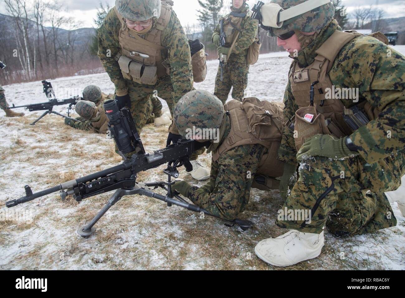 Marines with Company K, 3rd Battalion, 25th Marine Regiment, 4th Marine ...
