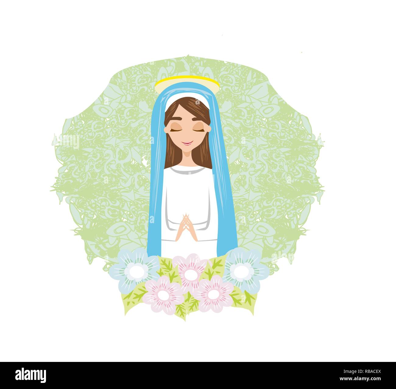 Virgin maria vector vectors hi-res stock photography and images - Alamy