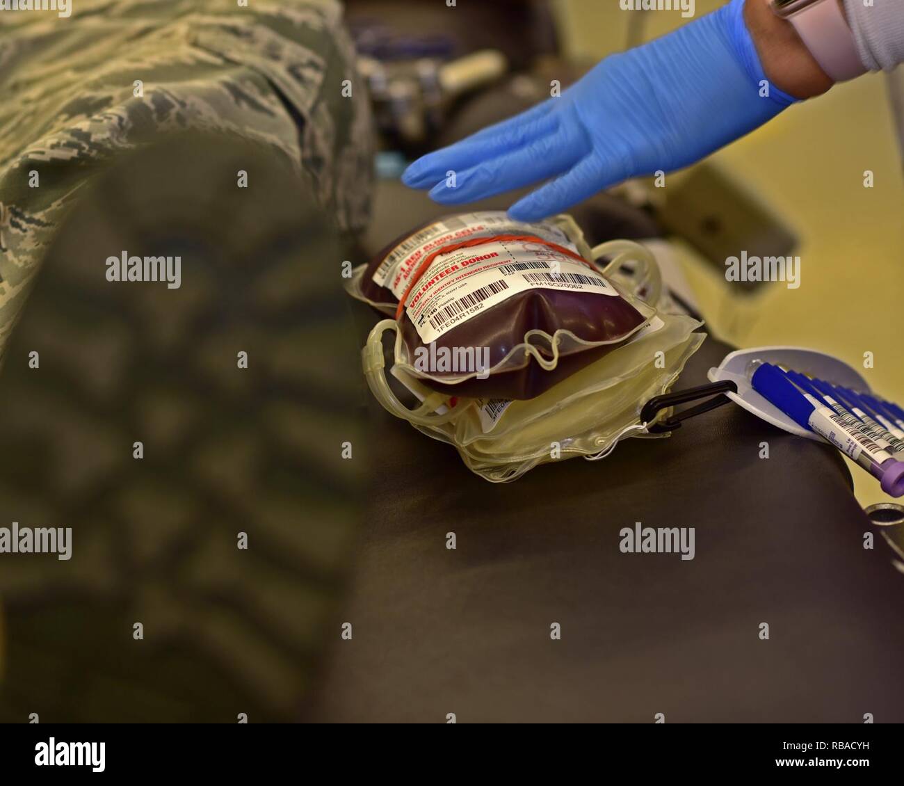 Giving blood at the american red cross hi-res stock photography and ...