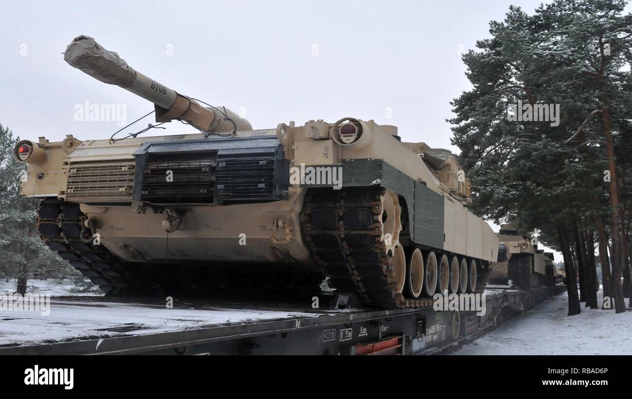 U.S. Army M1A2 Abrams Tanks assigned to armored units with the 3rd ...