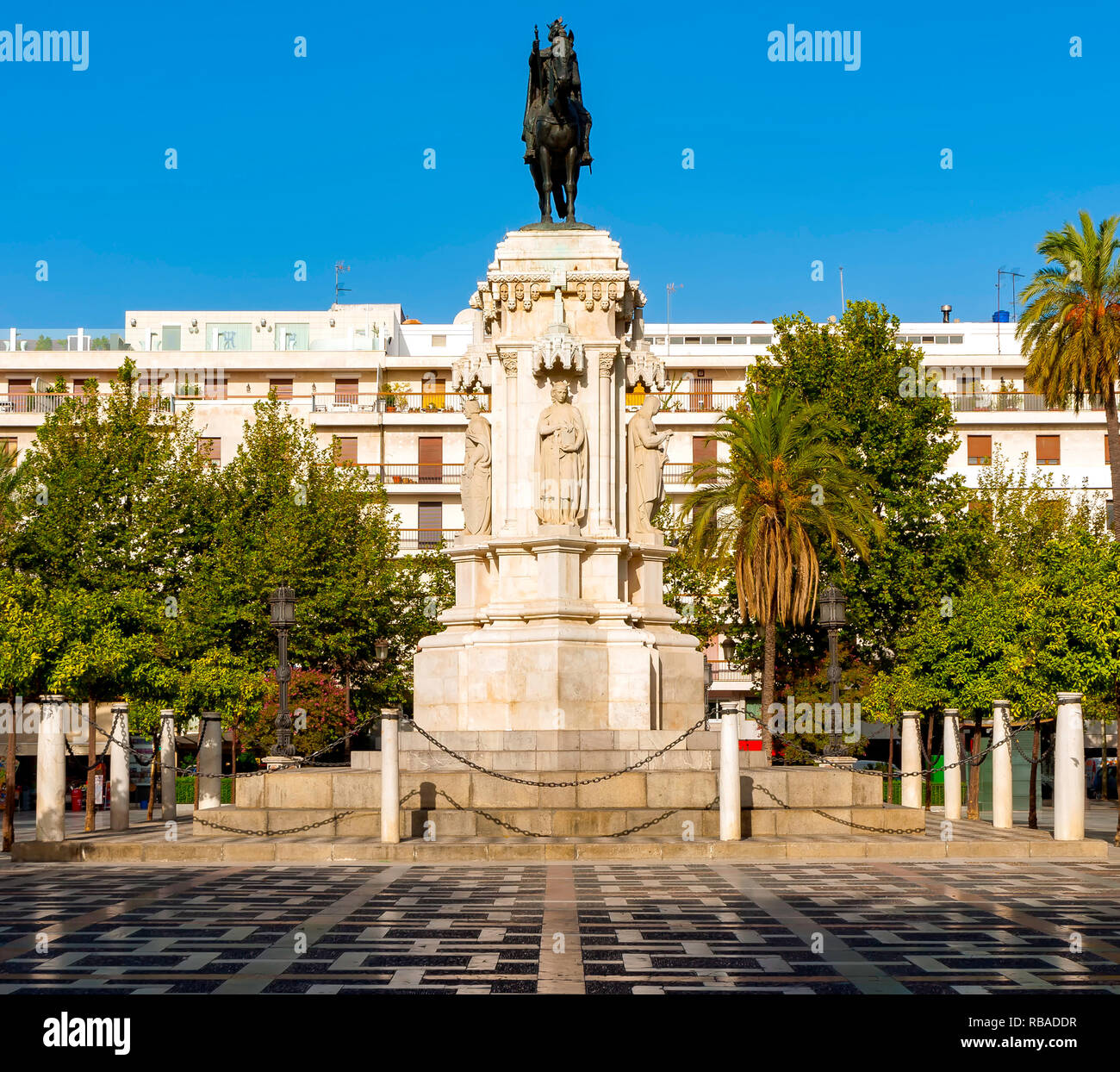 New Square (Plaza Nueva) and monument of Fernando III The Saint ...