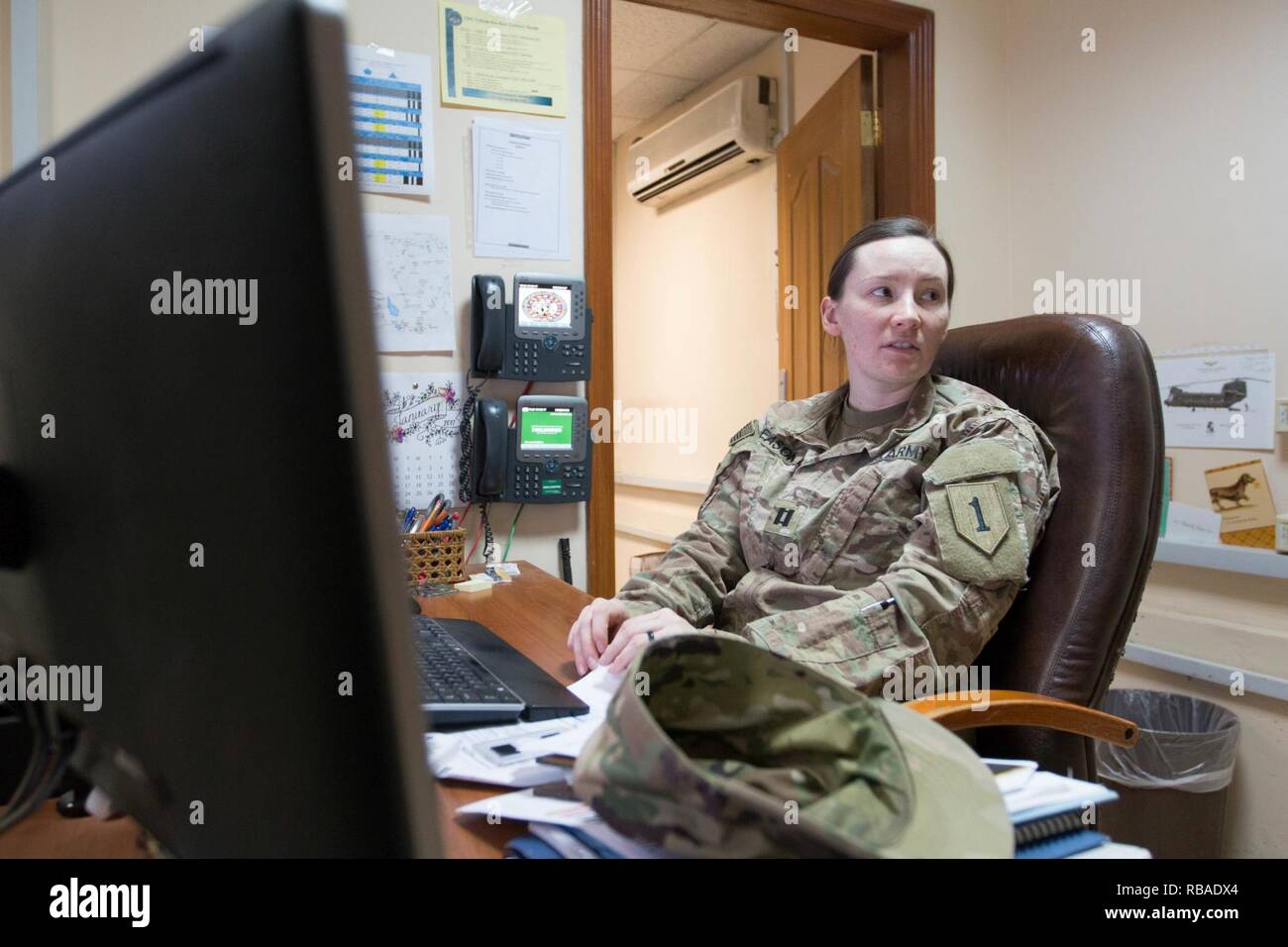 U.S. Army Capt. Jessica Deason, plans and operations officer, Combined ...