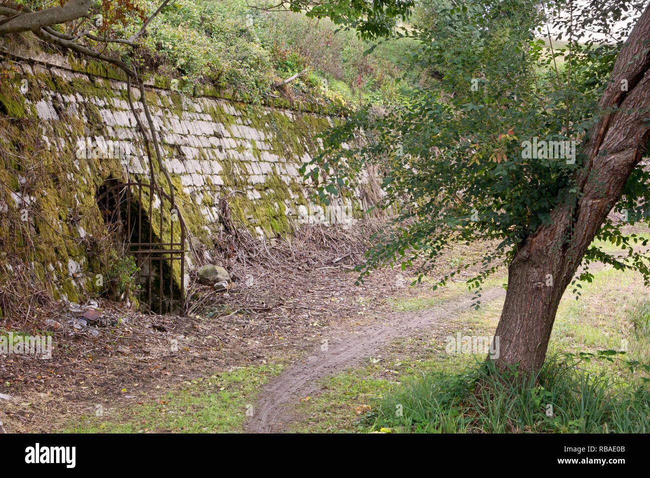 Country footpath near the entrance of an old tunnel Stock Photo - Alamy