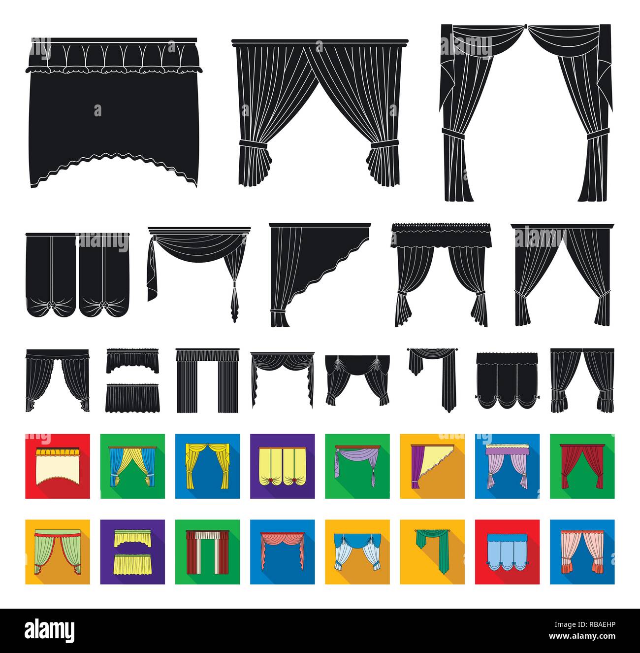 Flat cornice Stock Vector Images - Alamy