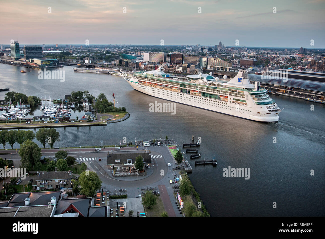 The Netherlands, Amsterdam, Aerial view from A'dam Tower, called A'dam ...