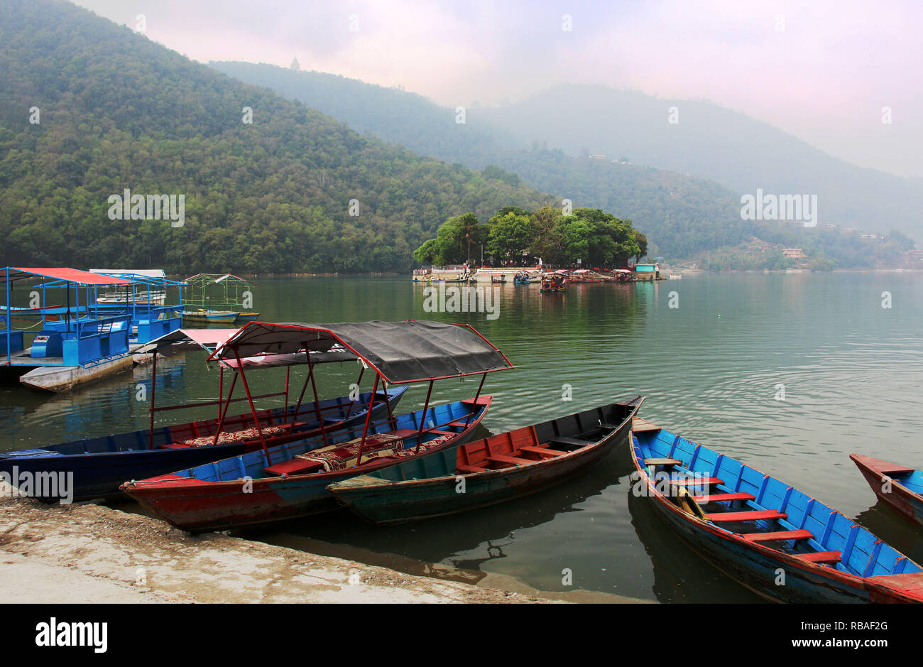 Phewa lake in pokhara nepal hi-res stock photography and images - Alamy