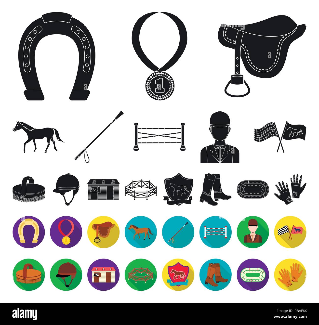 High stables Stock Vector Images - Alamy