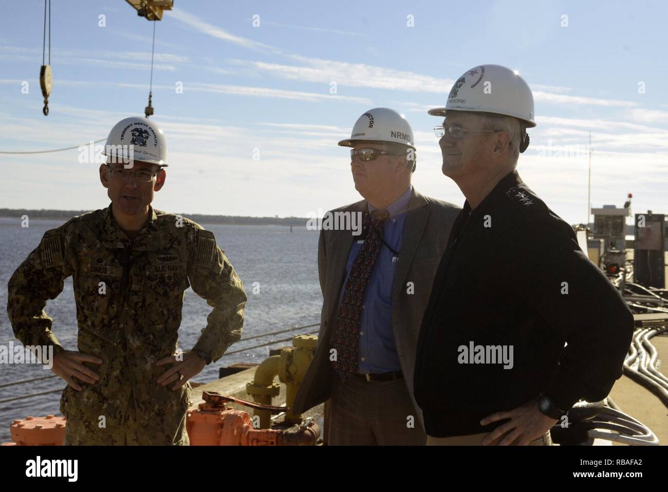 Vice Adm. Thomas Moore, commander, Naval Sea Systems Command; Capt ...