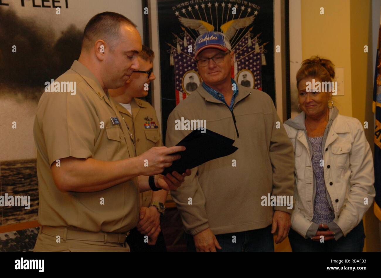The Hampton Roads Naval Museum hosted a re-enlistment ceremony in its ...