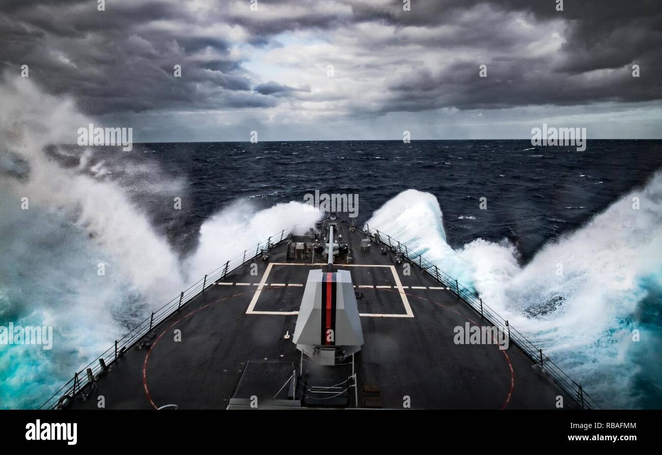 The Arleigh-Burke class guided-missile destroyer USS Jason Dunham (DDG ...