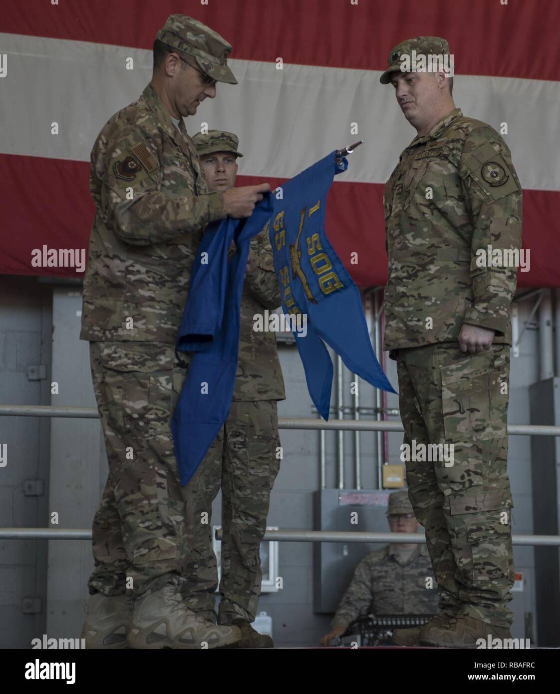 U.S. Air Force Col. James Mott, left, commander of the 1st Special ...