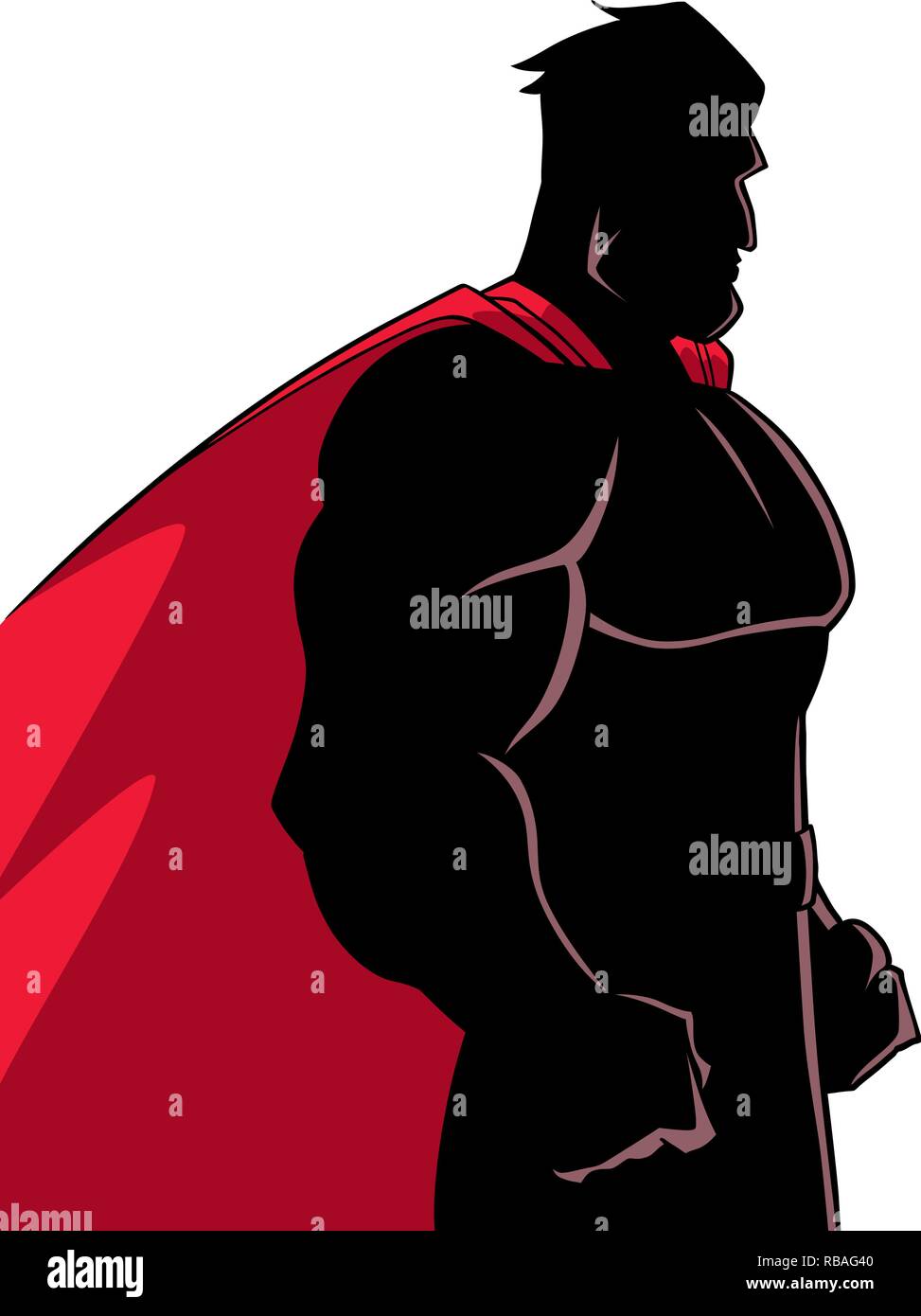 Side view muscular male Stock Vector Images - Alamy