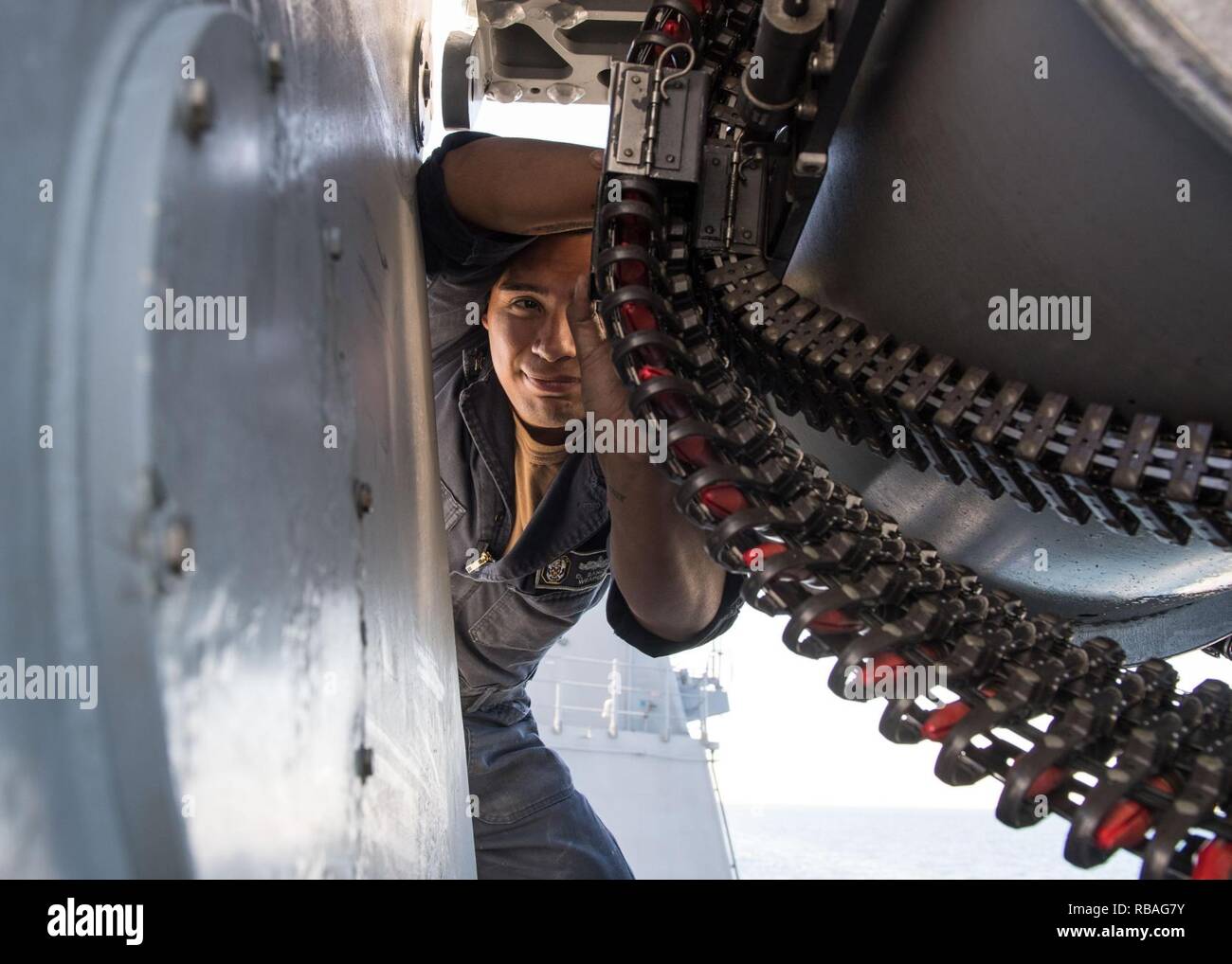 U.S. Navy Fire Controlman 2nd Class Deniz Sanchez, from Brentwood, New ...