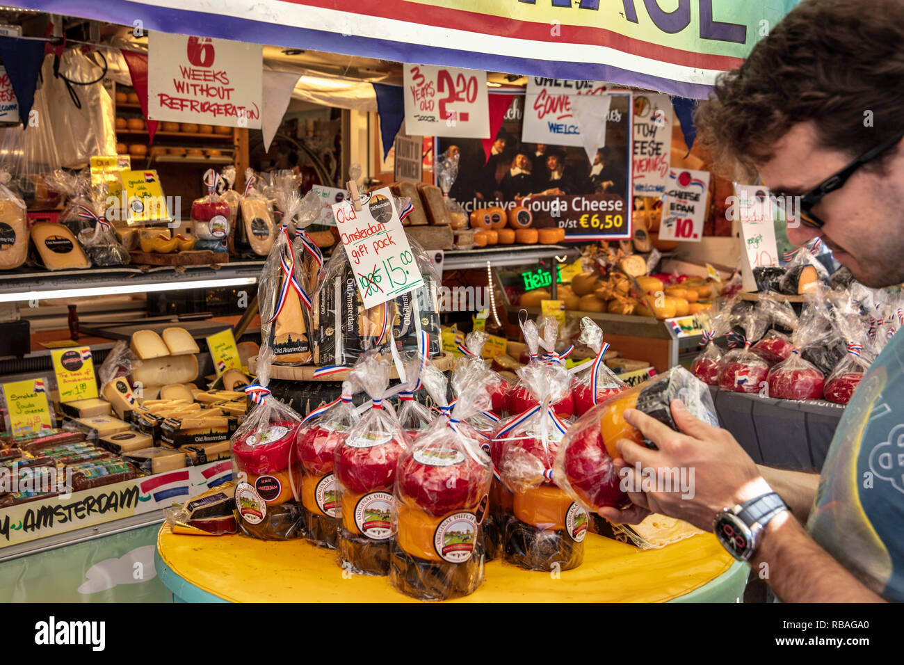 The Netherlands, Amsterdam, De Pijp district. Albert Cuyp market ...