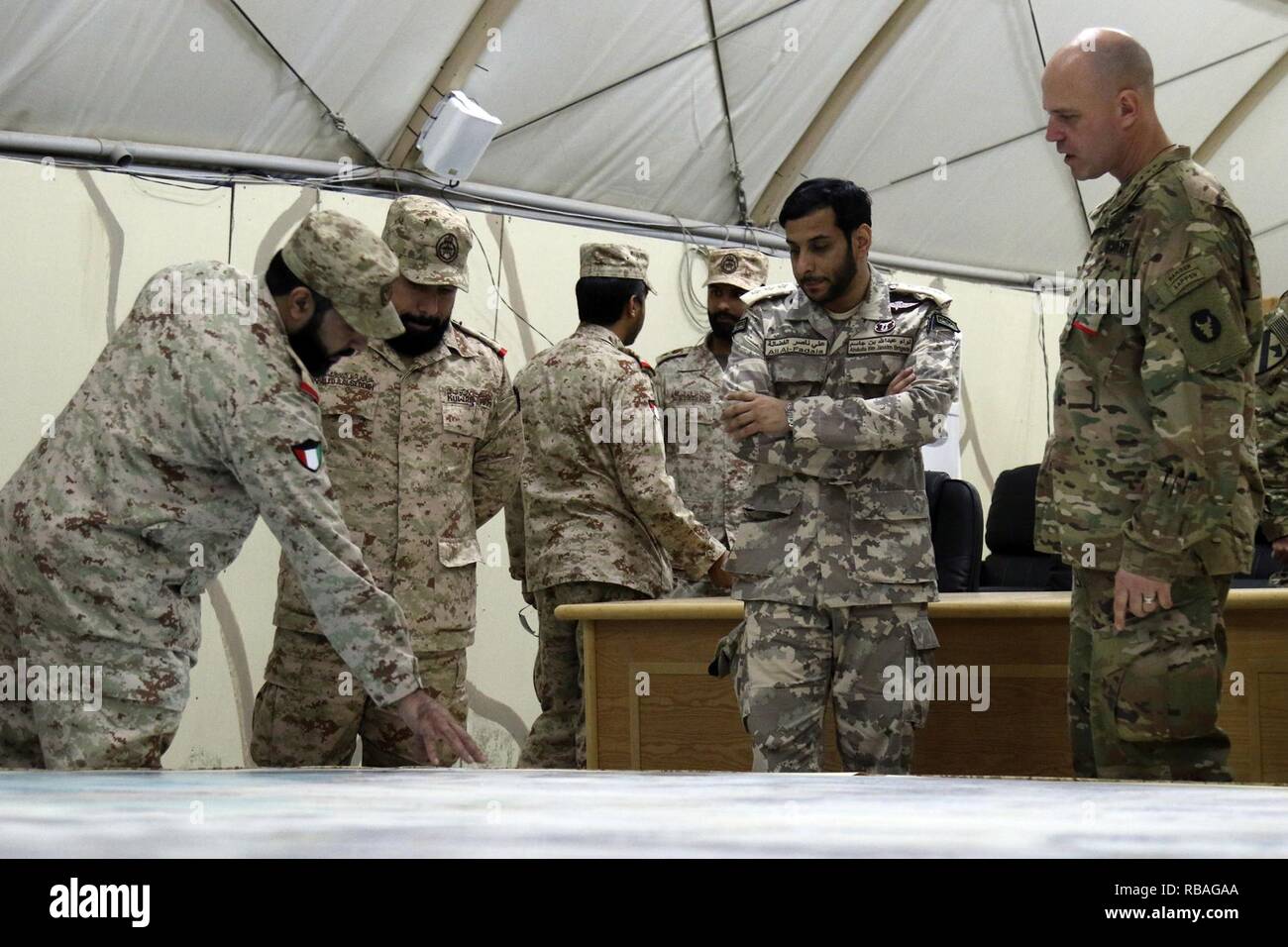 Maj. Chris Metzger, right, Task Force Spartan training and exercise ...