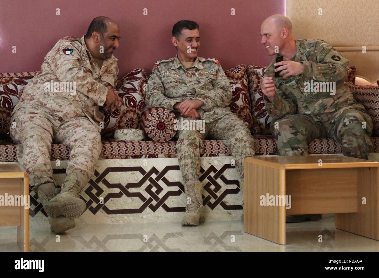 Maj. Chris Metzger, right, Task Force Spartan training and exercise ...