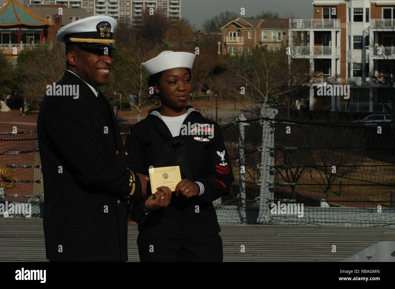 AO2(AW/SW/IW) Jessica Hawkins, assigned to the USS George H.W. Bush ...