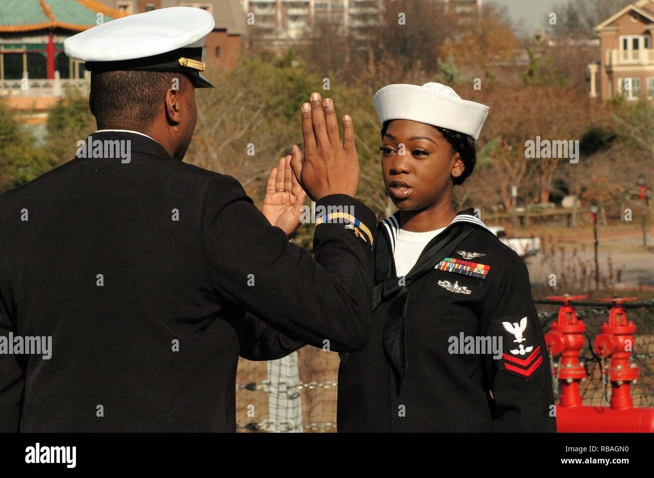 AO2(AW/SW/IW) Jessica Hawkins, assigned to the USS George H.W. Bush ...