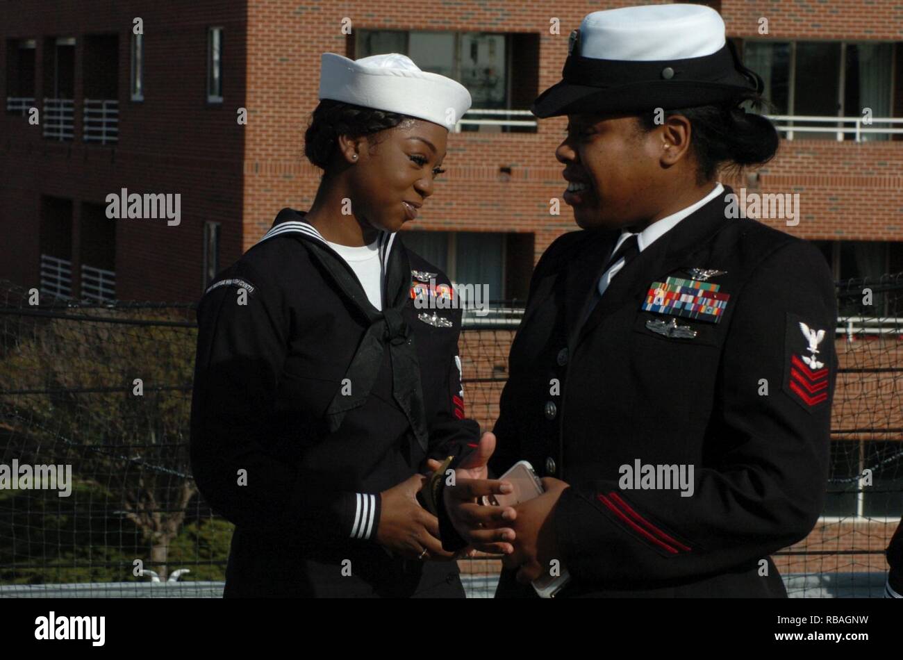 AO2(AW/SW/IW) Jessica Hawkins, assigned to the USS George H.W. Bush ...